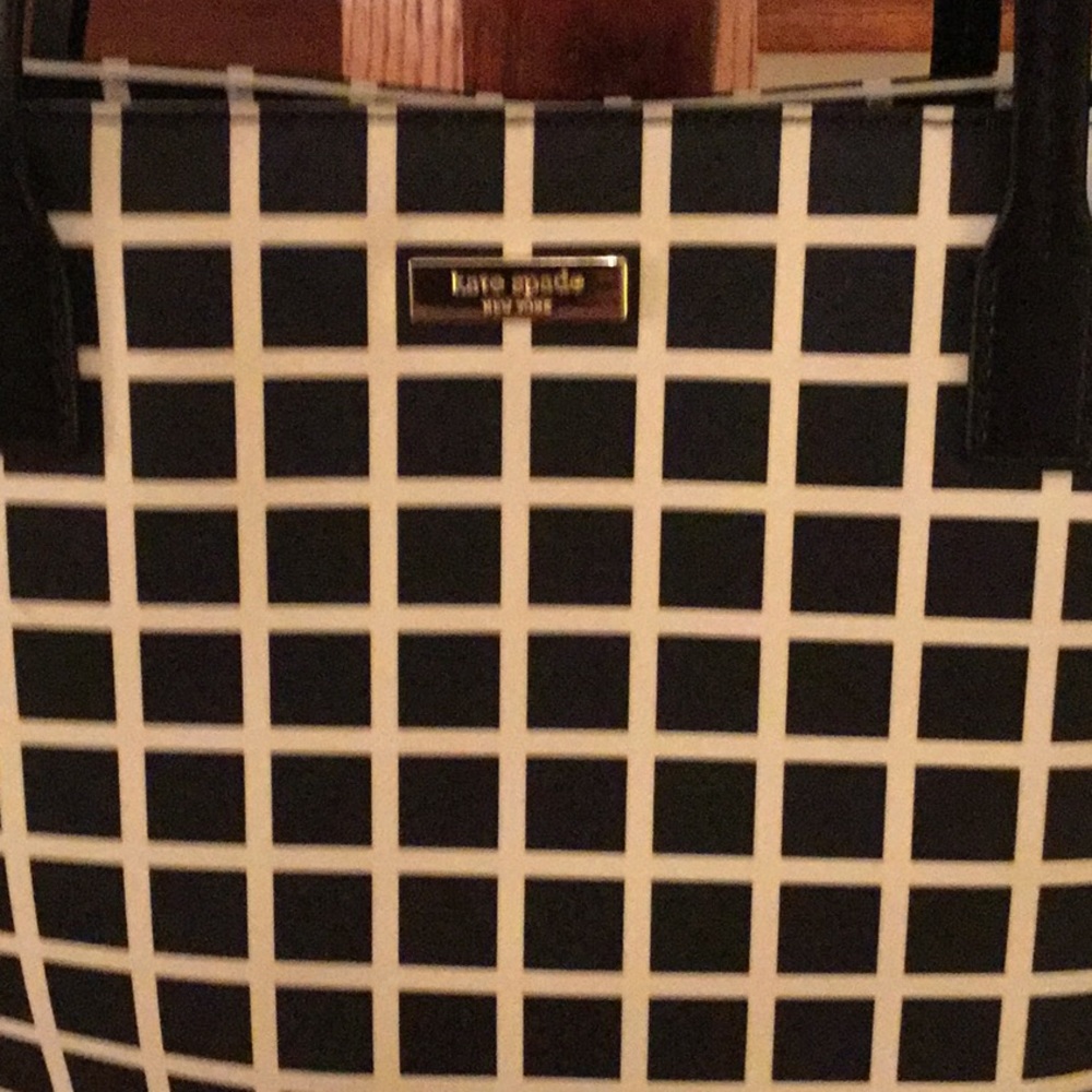 Kate Spade Checkered Saffiano Leather Tote - Gem